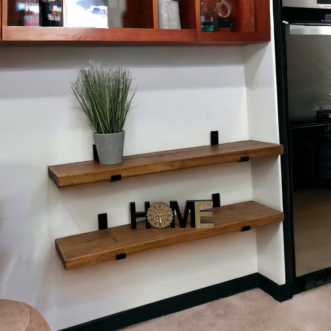 Rustic Shelves | Wall-Mounted Wooden Board – RusticLand