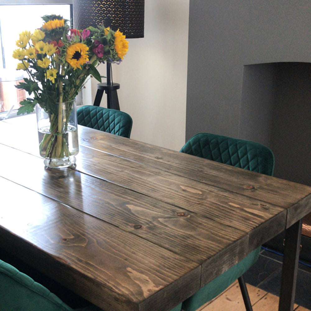 Industrial Dining Table | Rustic Dining Table | Chunky Dining Set ...
